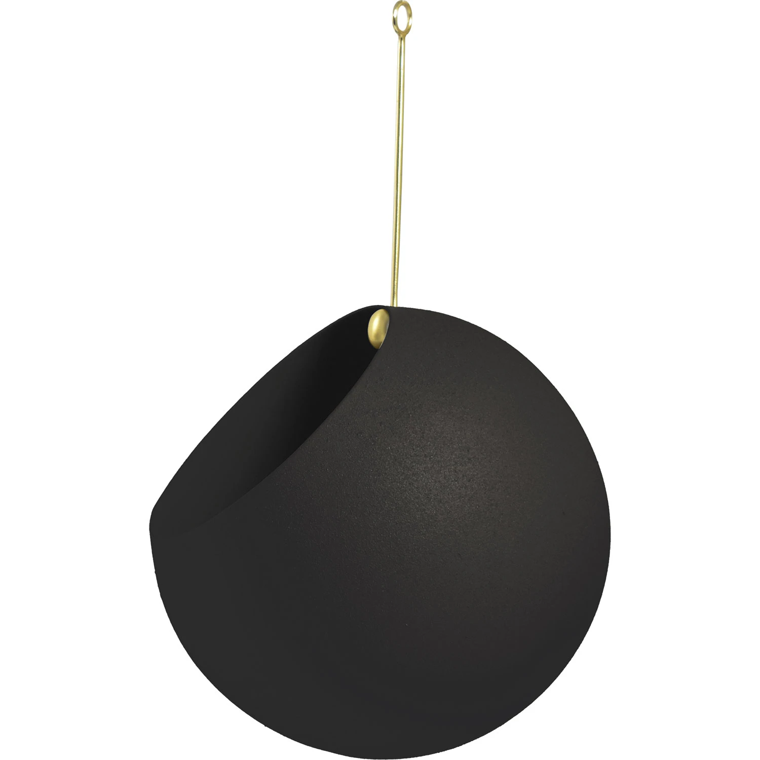 Globe Hanging Pot Ø17x28 cm, Black from AYTM | RoyalDesign.co.uk
