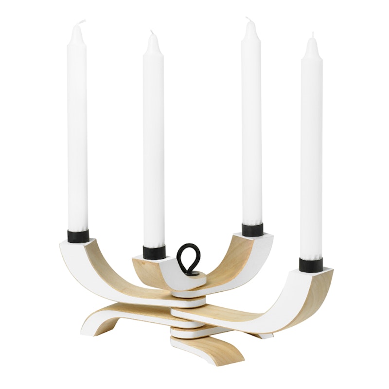 Nordic Light Candlestick 4 Arms White
