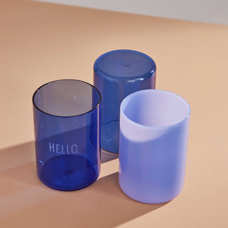 Milky Favourite Drinking Glasses The Mute Collection Blue