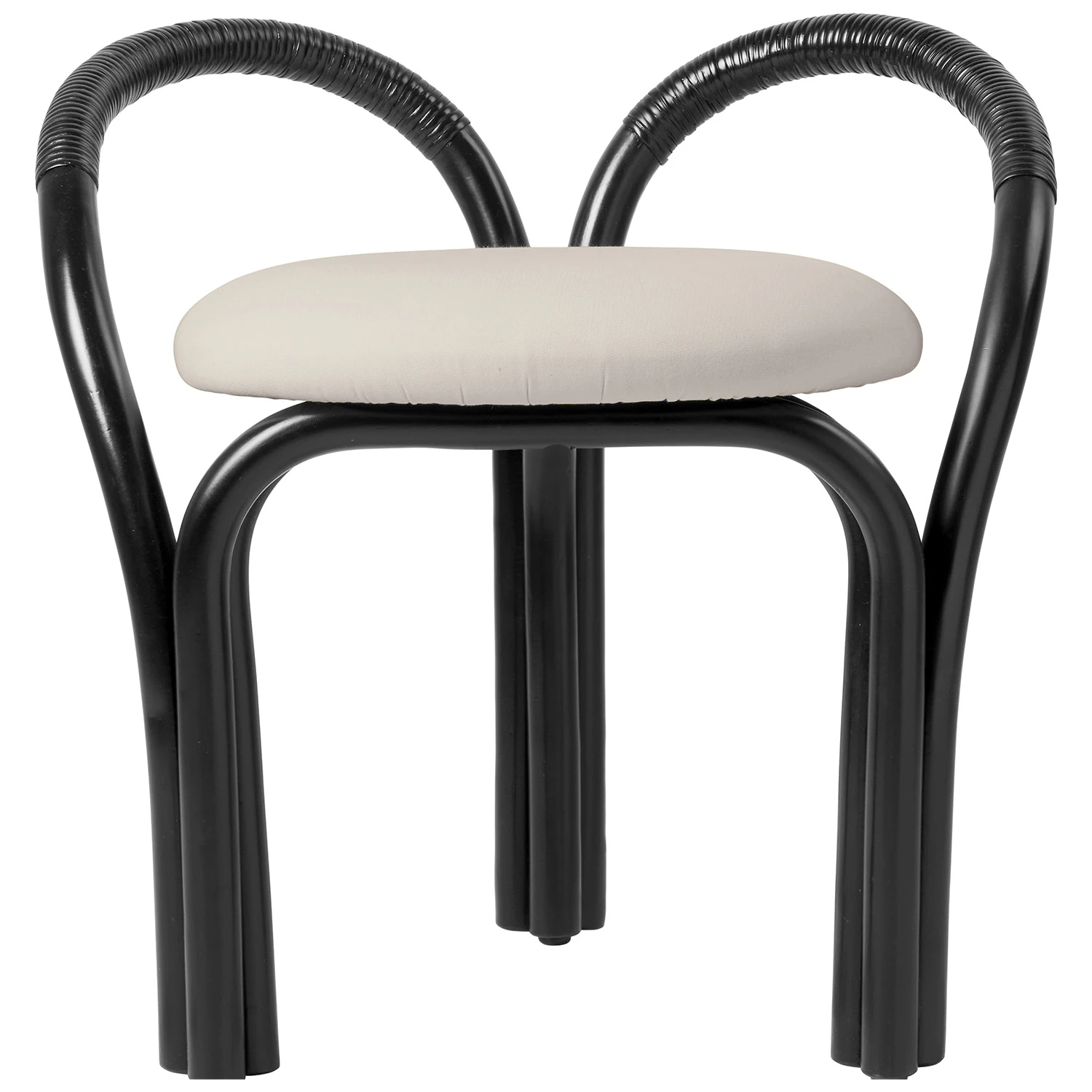 Bistra Stool, Ebony / Fustagno 001 from GUBI | RoyalDesign.co.uk