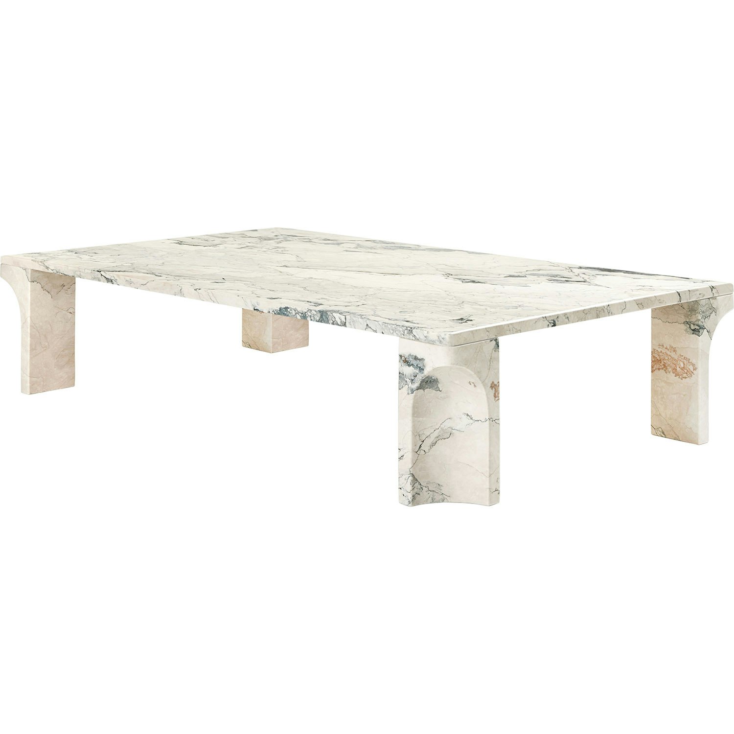 Doric Coffee Table Electric Grey 80x140 cm