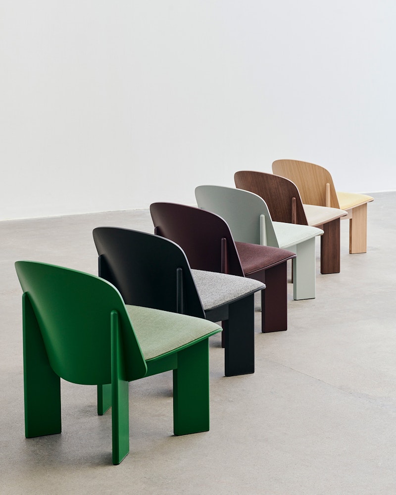 Chisel Lounge Chair With Upholstered Front Oak Linara 216