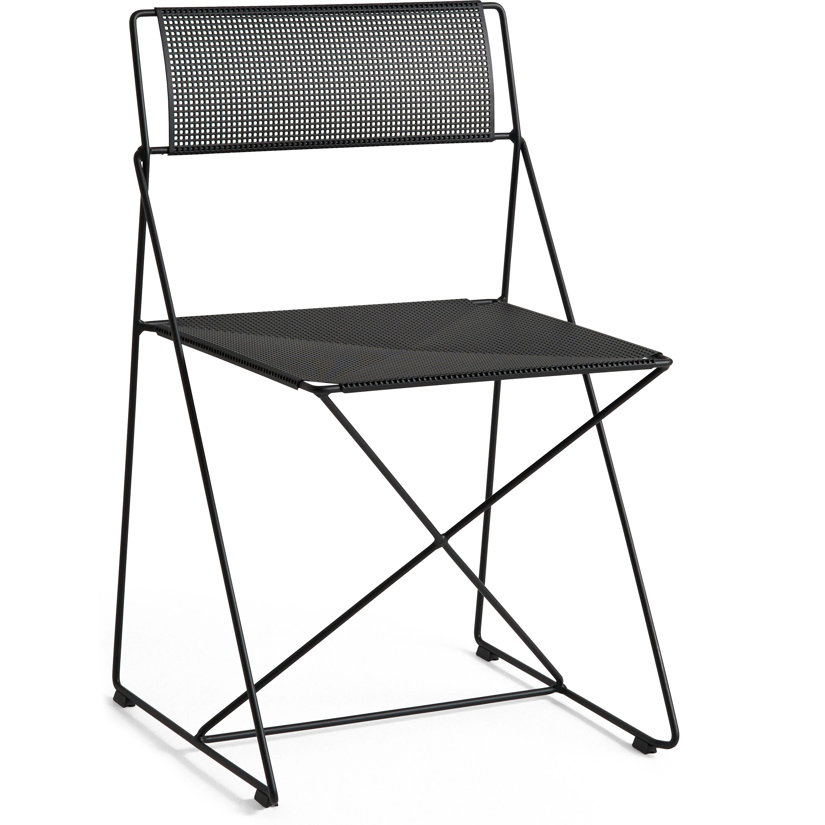 X-Line Chair, Powder Coated Steel / Black from HAY | RoyalDesign.co.uk
