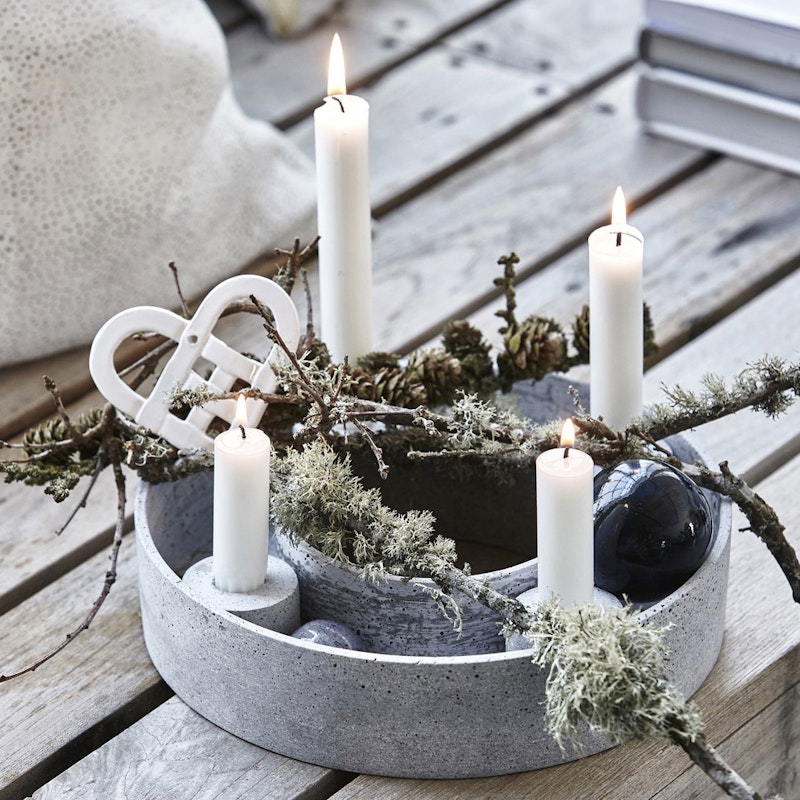 The Ring Candle Holder O26 cm Grey RoyalDesign