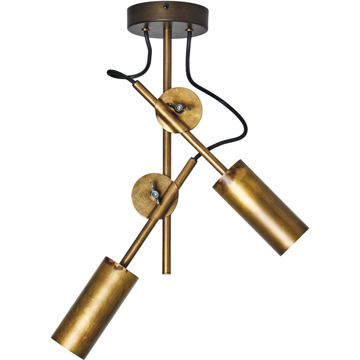 Stav 2 Spotlight, Raw Brass from Konsthantverk | RoyalDesign.co.uk