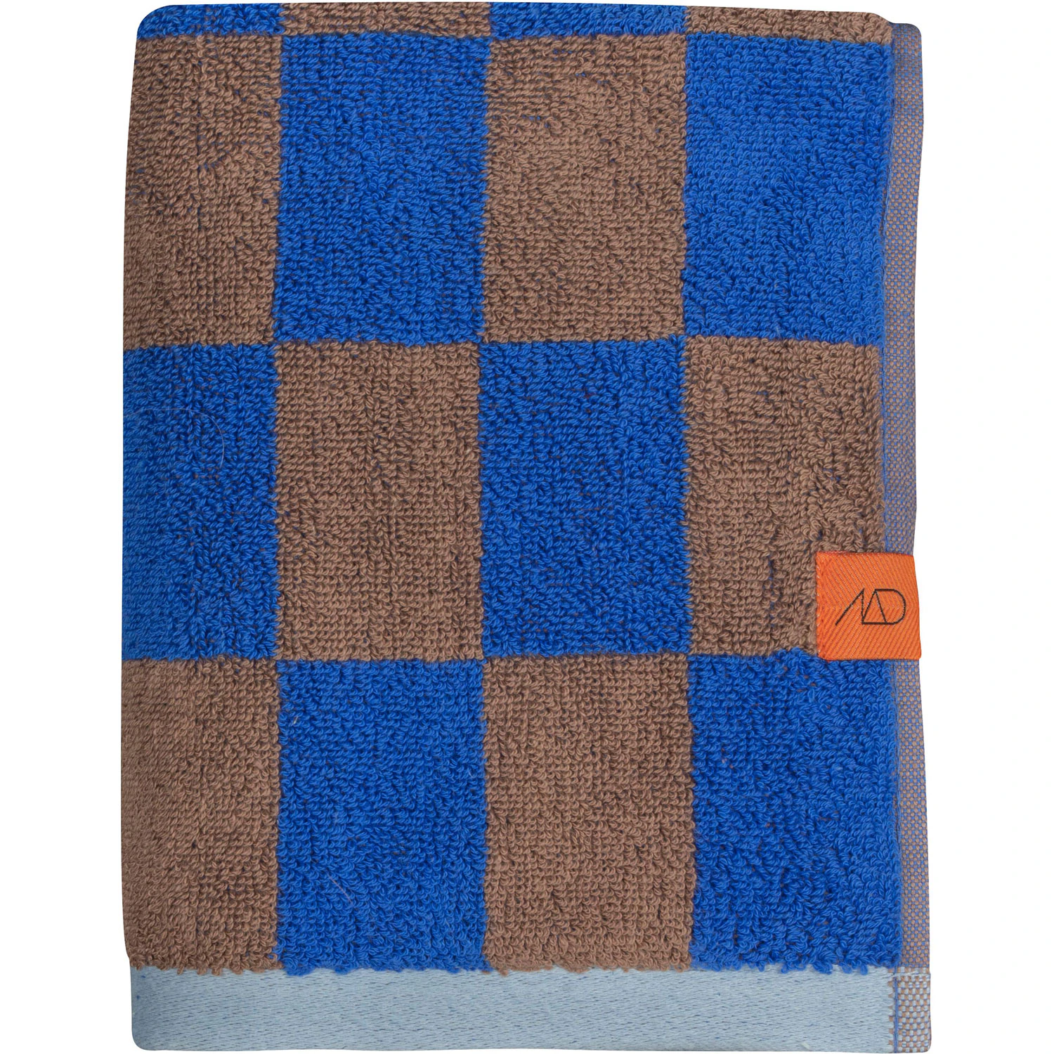 Retro Towel 50x90 cm, Cobalt-blue | RoyalDesign.co.uk