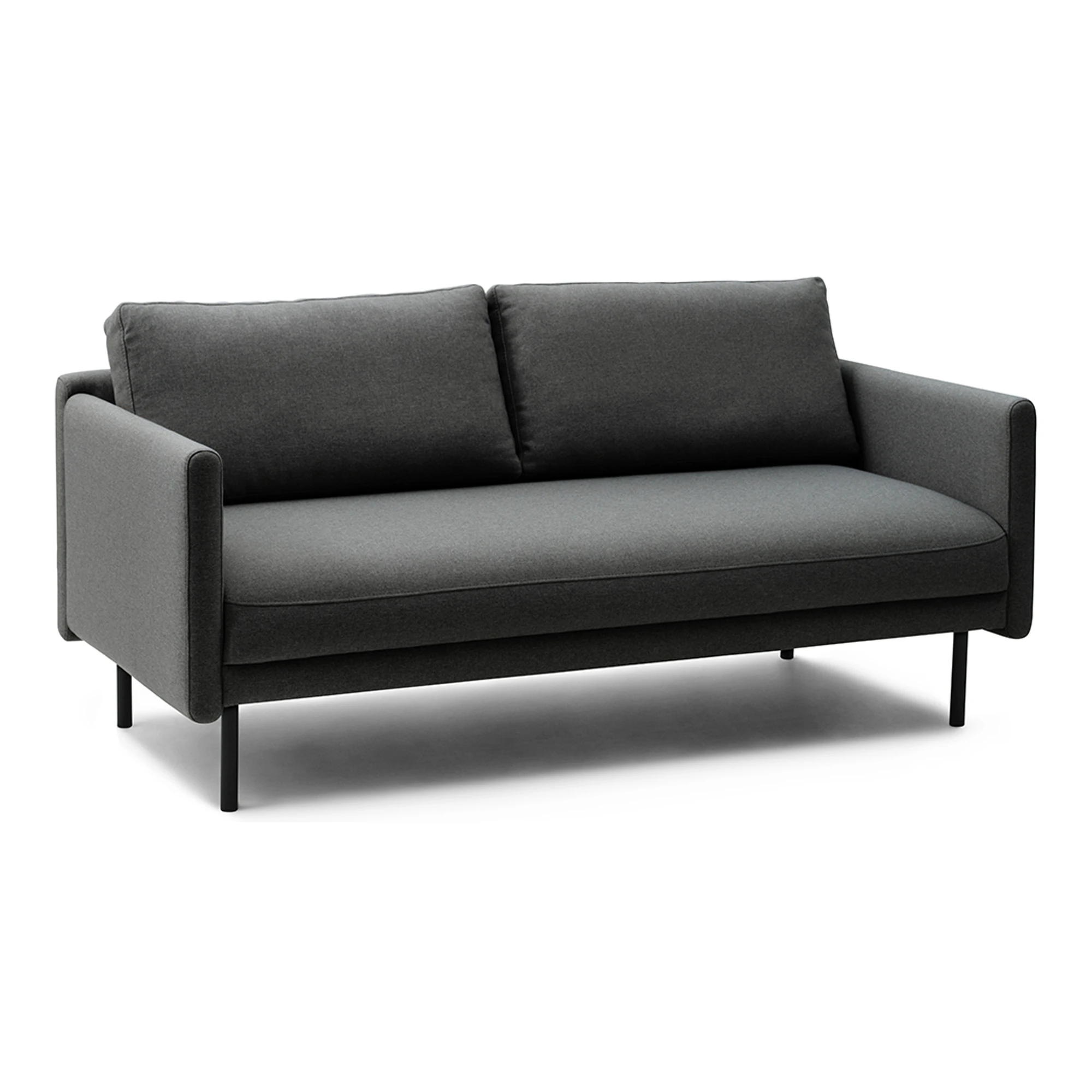 Rar 2-Seater Sofa, Re-Born Dark Grey | RoyalDesign.co.uk
