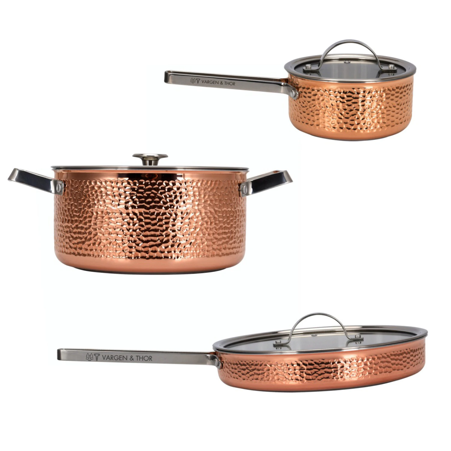 Mjölner.1 Set 3-pack, Copper from Vargen & Thor | RoyalDesign.co.uk