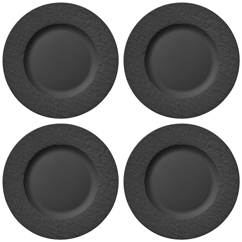 Manufacture Rock Plate 27 cm Black 4 pack
