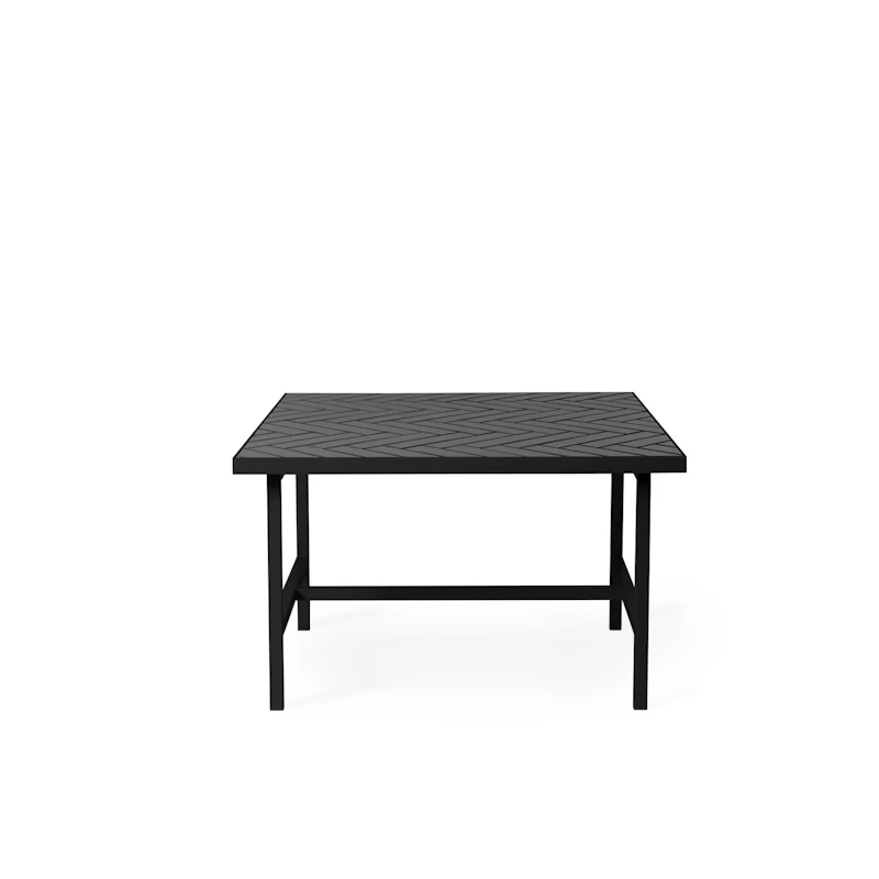 Black Tile Top Coffee Table Transformable Coffee Table In Metal And